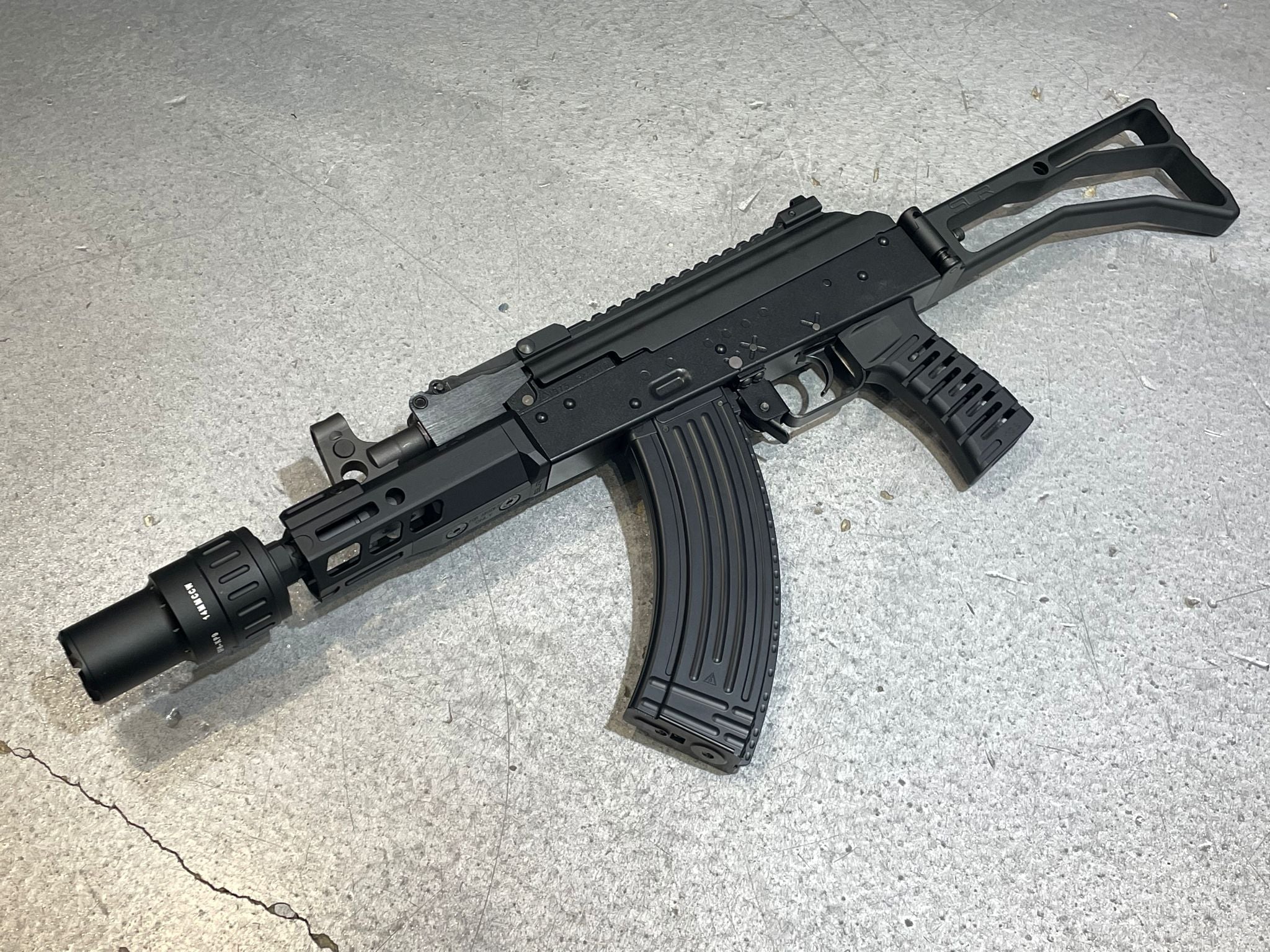 C&C Tac Custom SLR Krink 4” M-LOK Handguard TM AKM GBB with Flame Effe ...